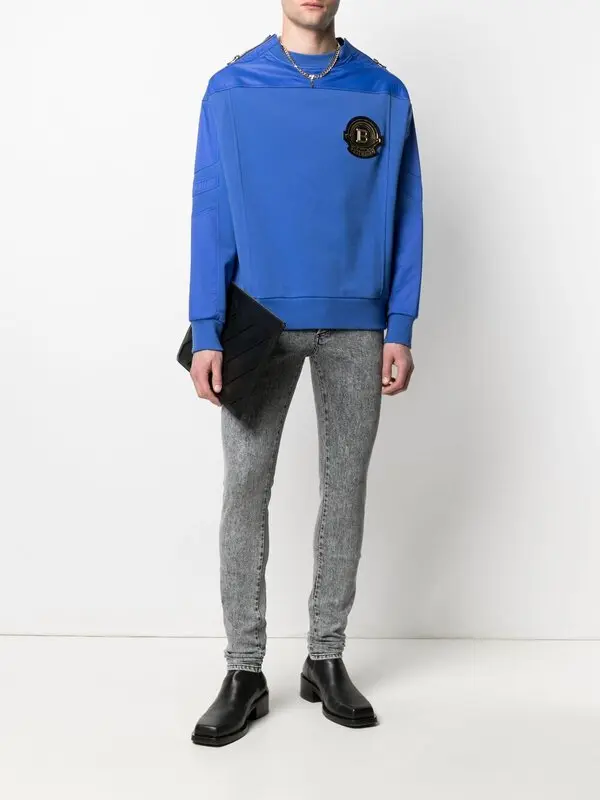Balmain Acid-wash Skinny Jeans