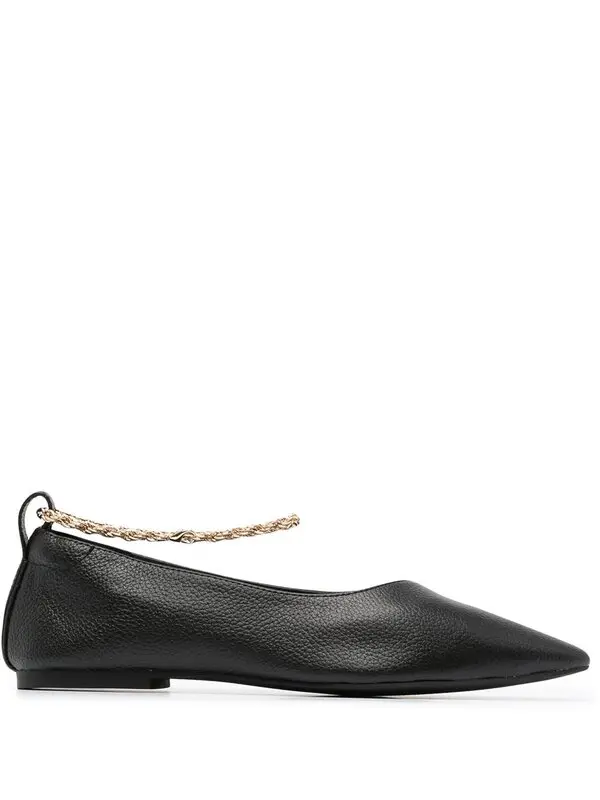 Senso Aubree Ii Leather Ballerina Shoes - Black