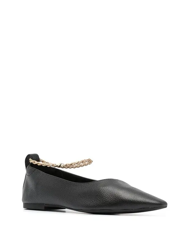 Senso Aubree Ii Leather Ballerina Shoes - Black