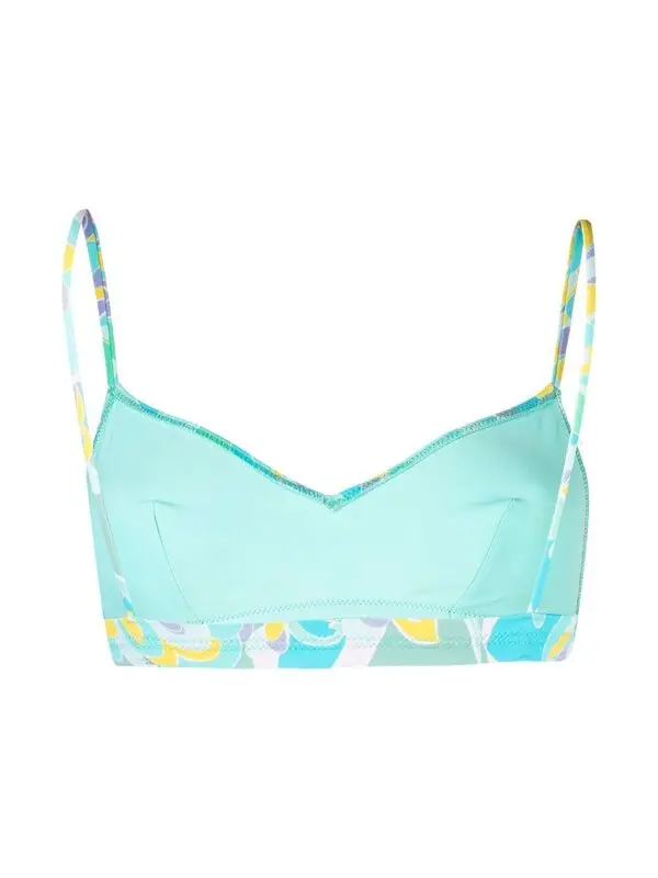 Emilio Pucci Graphic-print Bikini Top