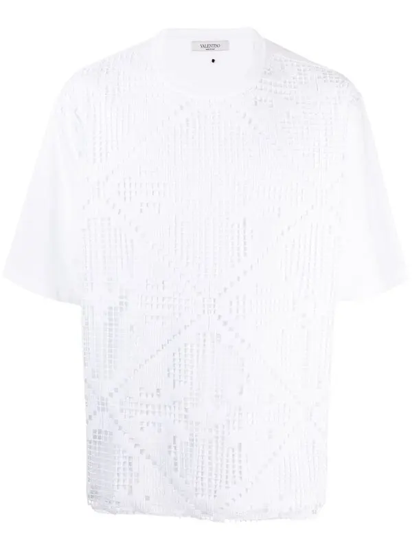 Valentino Garavani Crochet-front T-shirt