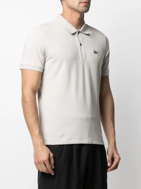 C.P. COMPANY Logo-patch Polo Shirt