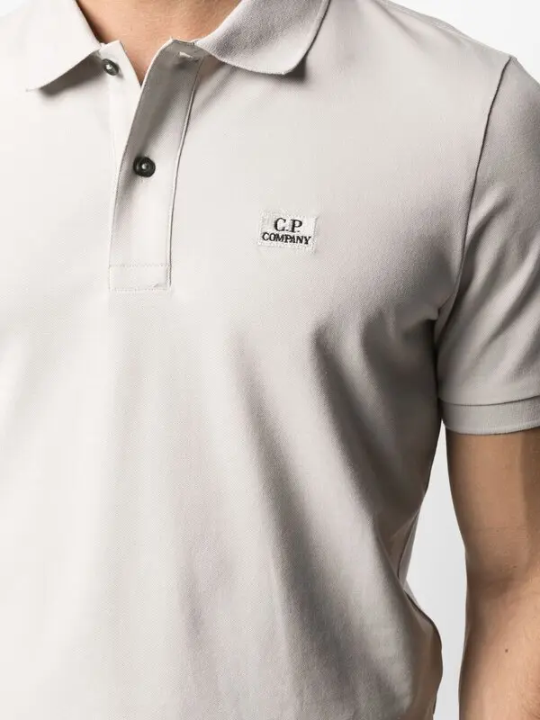 C.P. COMPANY Logo-patch Polo Shirt