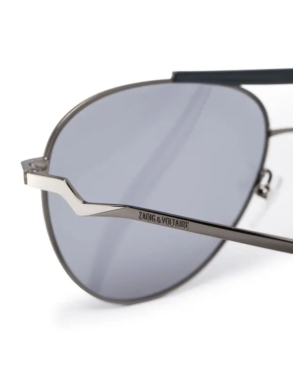 Zadig&Voltaire Pilote Eclair Aviator Sunglasses - Blue  display picture 3