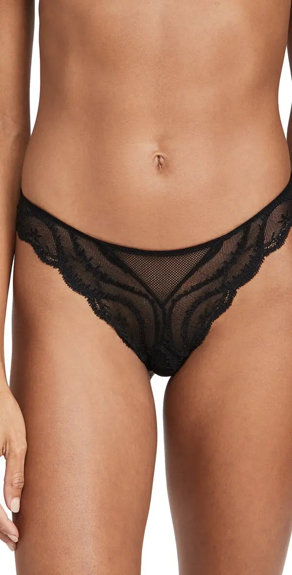 Kiki De Montparnasse Leche Moi Thong - Black
