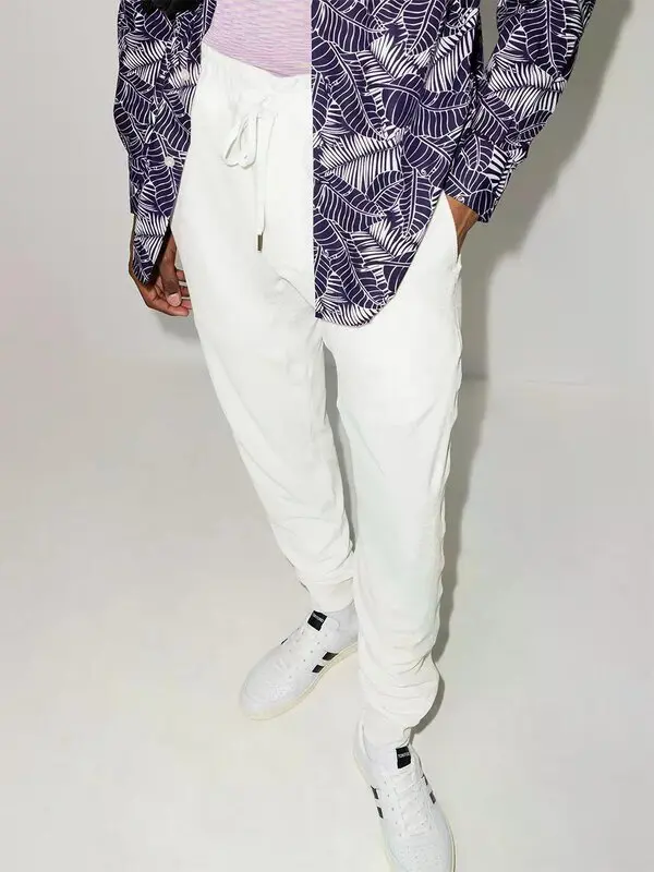 TOM FORD Fluid Velour Track Pants - White