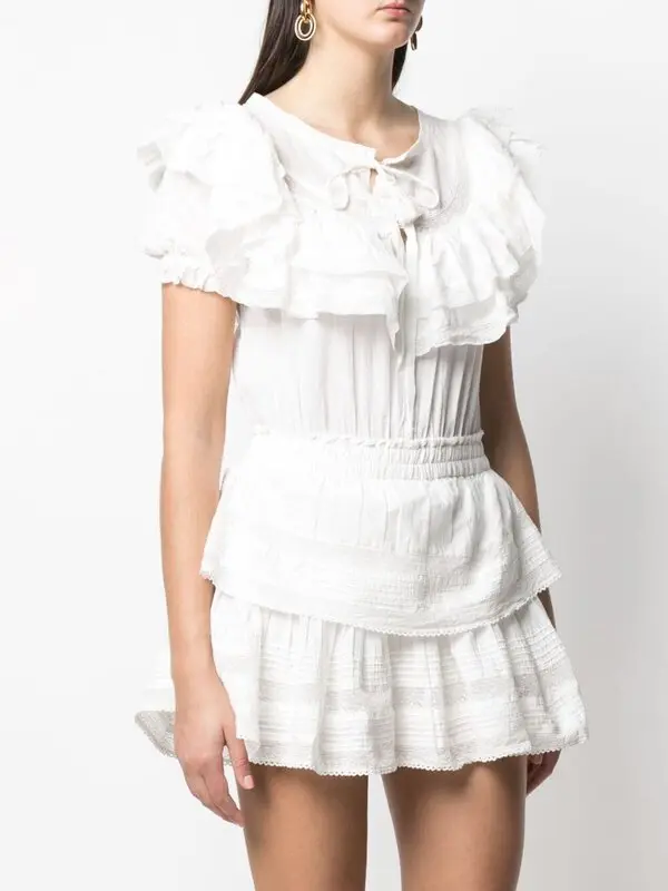 LoveShackFancy Liv Ruffled-trim Dress