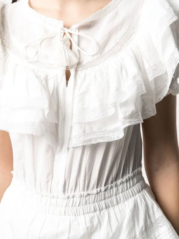 LoveShackFancy Liv Ruffled-trim Dress