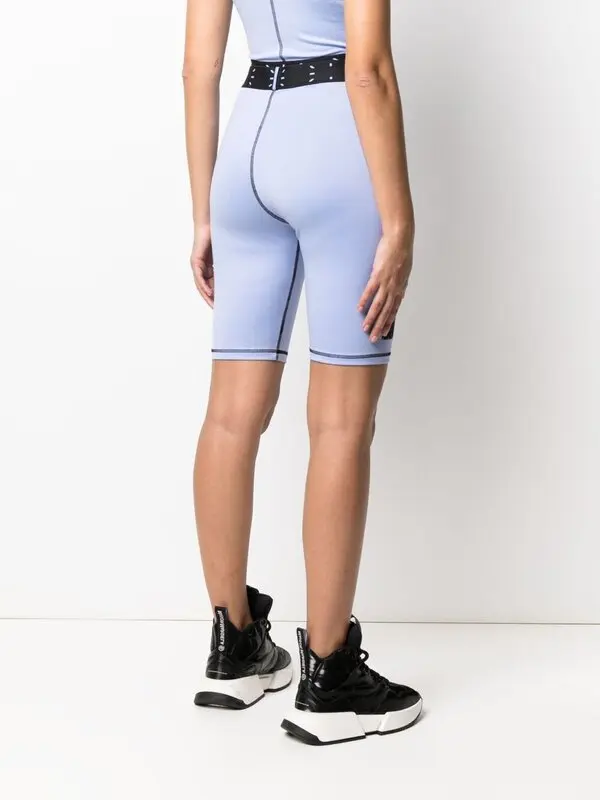 Alexander McQueen Stitched Cycling Shorts - Purple