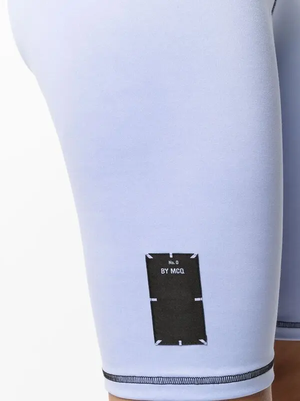 Alexander McQueen Stitched Cycling Shorts - Purple
