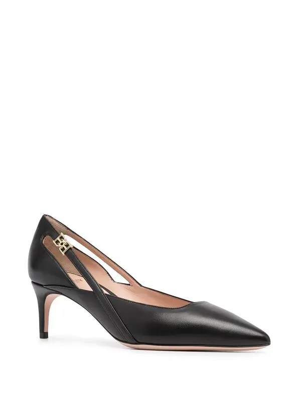 Bally Elsa B-chain Plaque Leather Pumps