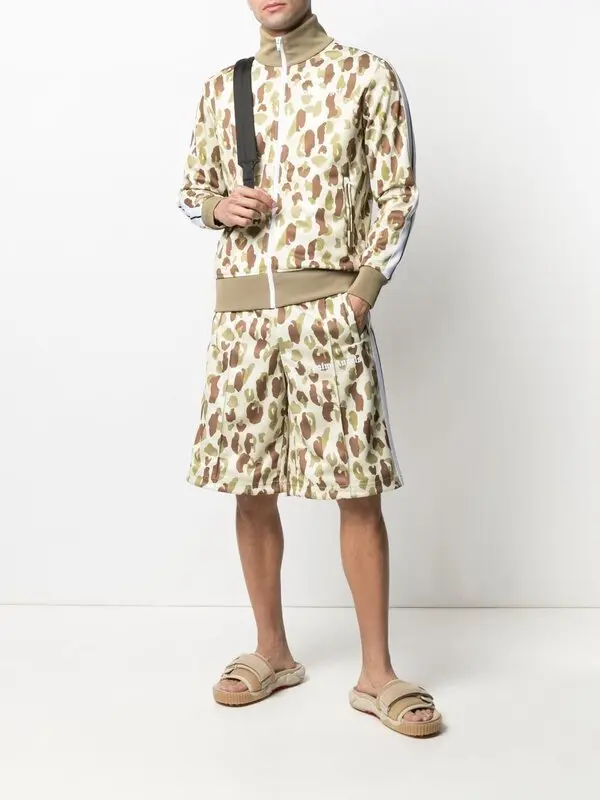 Palm Angels Logo Camouflage-print Shorts