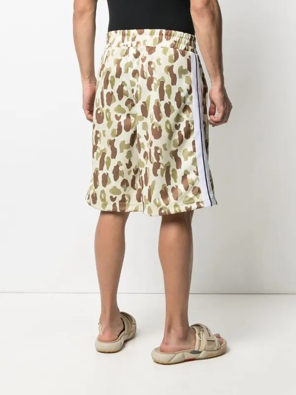 Palm Angels Logo Camouflage-print Shorts