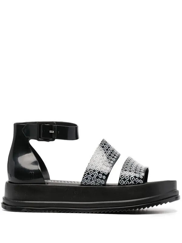 10 CORSO COMO Monogram Chunky Sandals - Black
