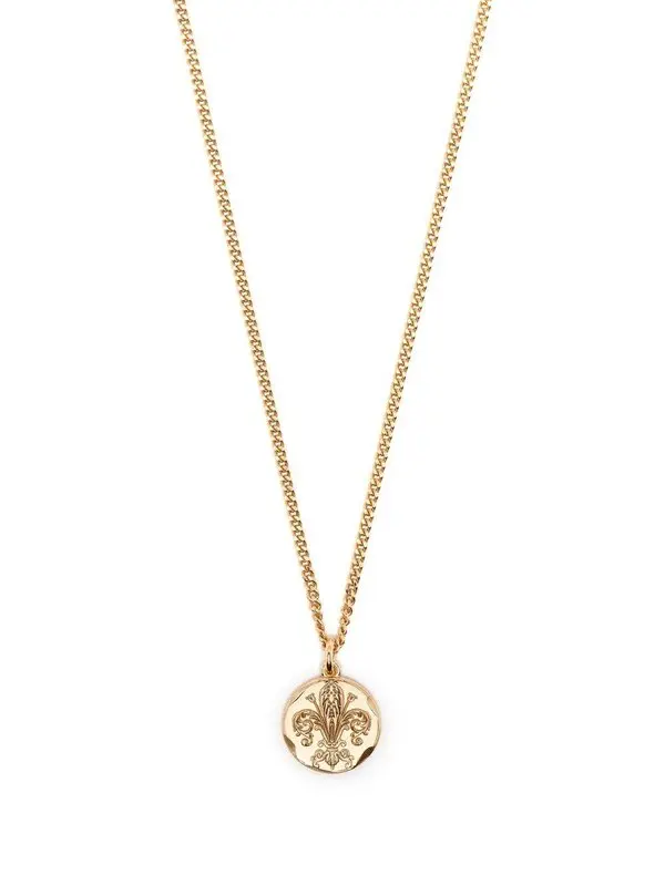 Emanuele Bicocchi Coin Pendant Chain Necklace - Gold