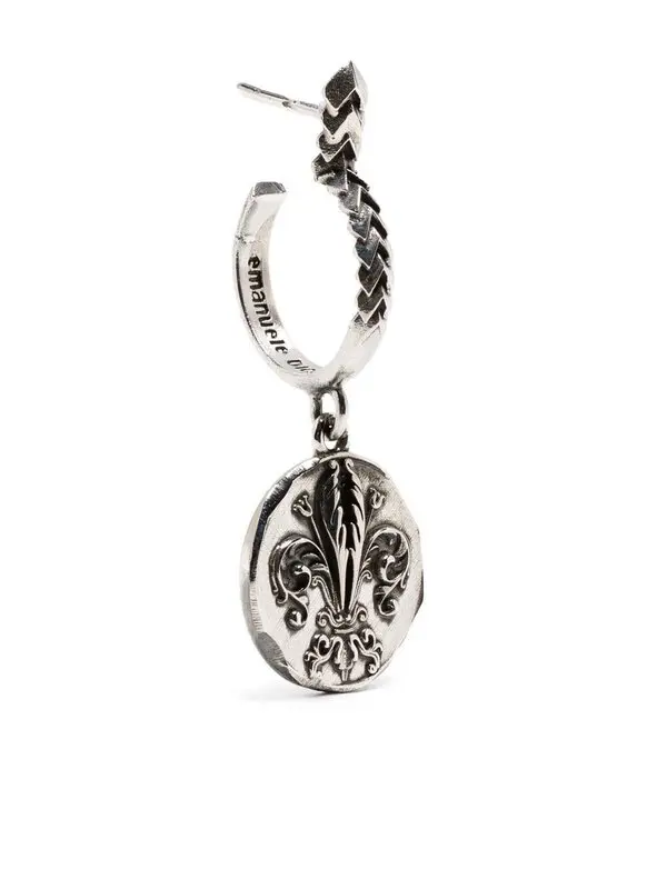 Emanuele Bicocchi Lily Coin Earring - Silver