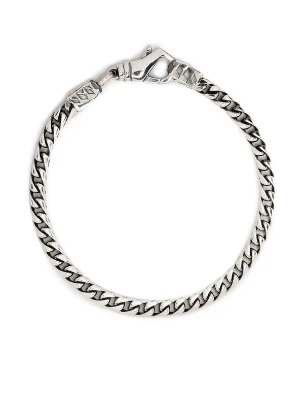 Emanuele Bicocchi Square Box Chain Bracelet - Silver