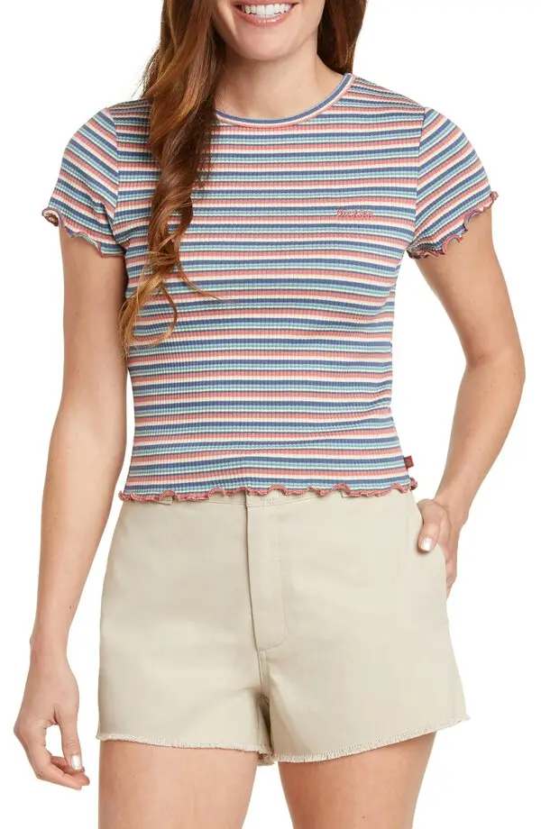 Dickies Lettuce Edge Stripe Ribbed T-shirt