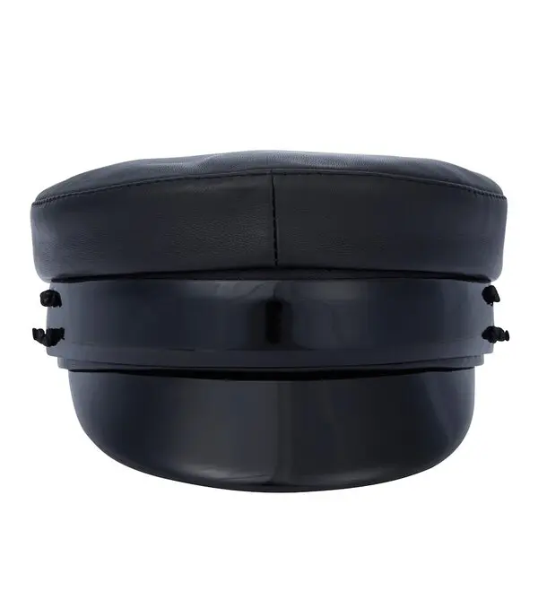 Ruslan Baginskiy Leather Baker Boy Cap