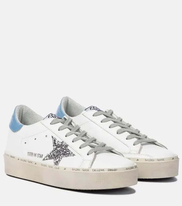 GOLDEN GOOSE Hi Star Leather Sneakers
