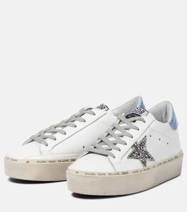 GOLDEN GOOSE Hi Star Leather Sneakers