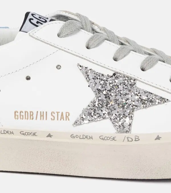GOLDEN GOOSE Hi Star Leather Sneakers
