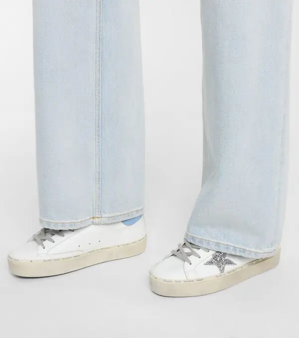 GOLDEN GOOSE Hi Star Leather Sneakers