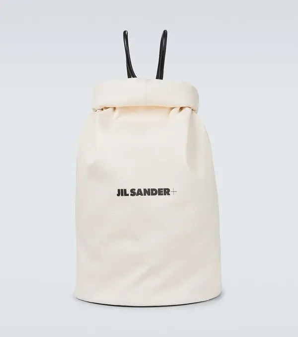 JIL SANDER キャンバスバックパック Buy JIL SANDER Roll Canvas Backpack - Beige At 30% Off | Editorialist