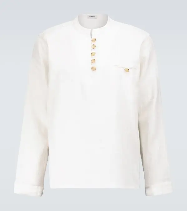 Commas Artist Linen And Ramie Shirt