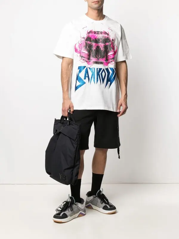 Barrow X Sfera Ebbasta Cotton T-Shirt In White - 22% Off 