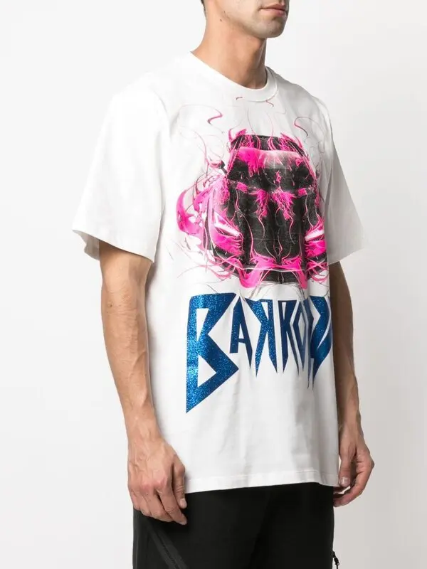 Barrow X Sfera Ebbasta Cotton T-Shirt In White - 22% Off 