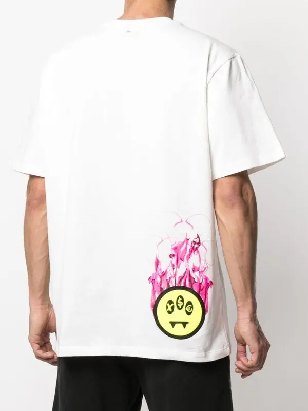 Barrow X Sfera Ebbasta Cotton T-Shirt In White - 22% Off 