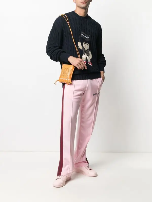 Palm Angels Pirate Bear Cable-knit Jumper
