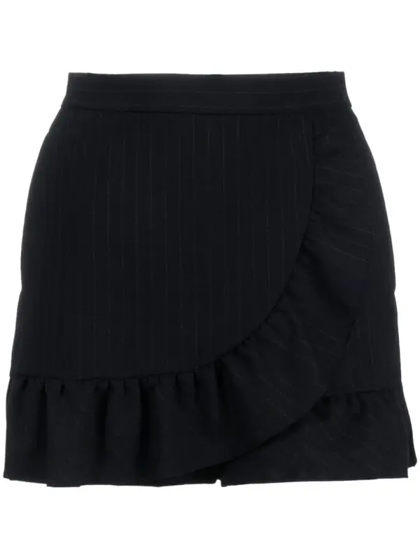 Red Valentino Ruffle-detail High-waisted Shorts