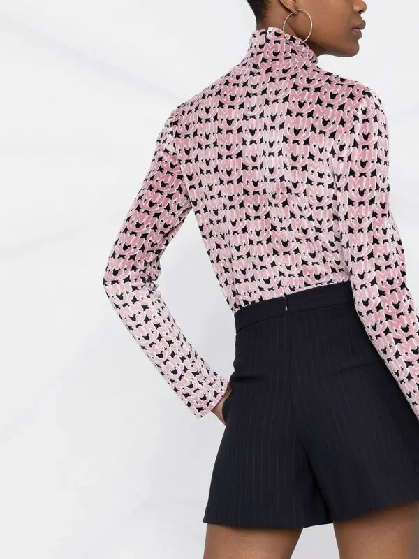 Red Valentino Ruffle-detail High-waisted Shorts