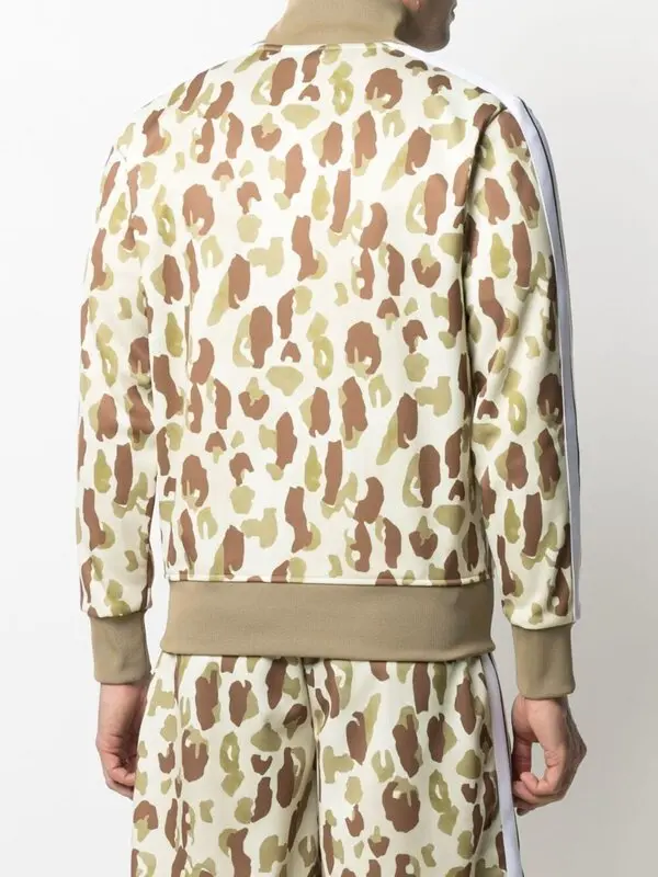 Palm Angels Desert Camo Logo Sports Jacket - Neutrals