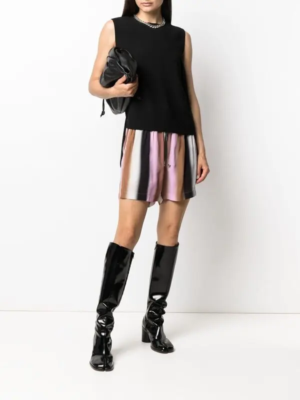 Rick Owens Gradient Stripe Shorts