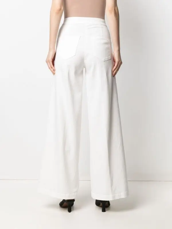 NUDE High-waisted Wide Leg Trousers