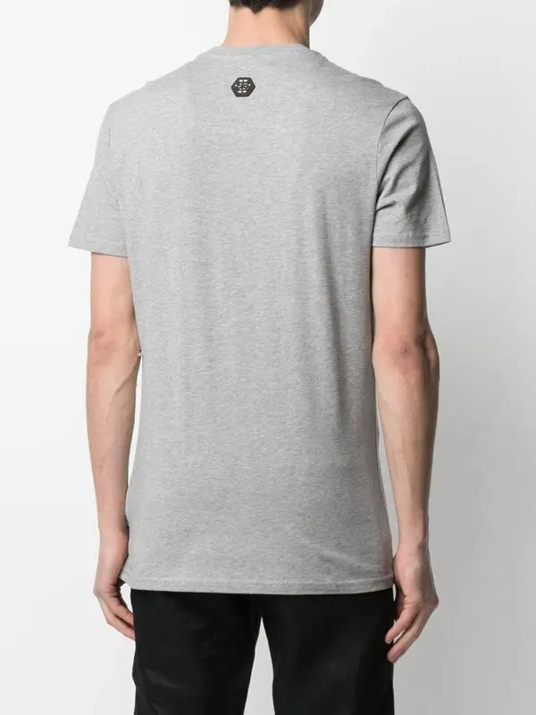 Philipp Plein Ss Hexagon Cotton T-shirt - Grey