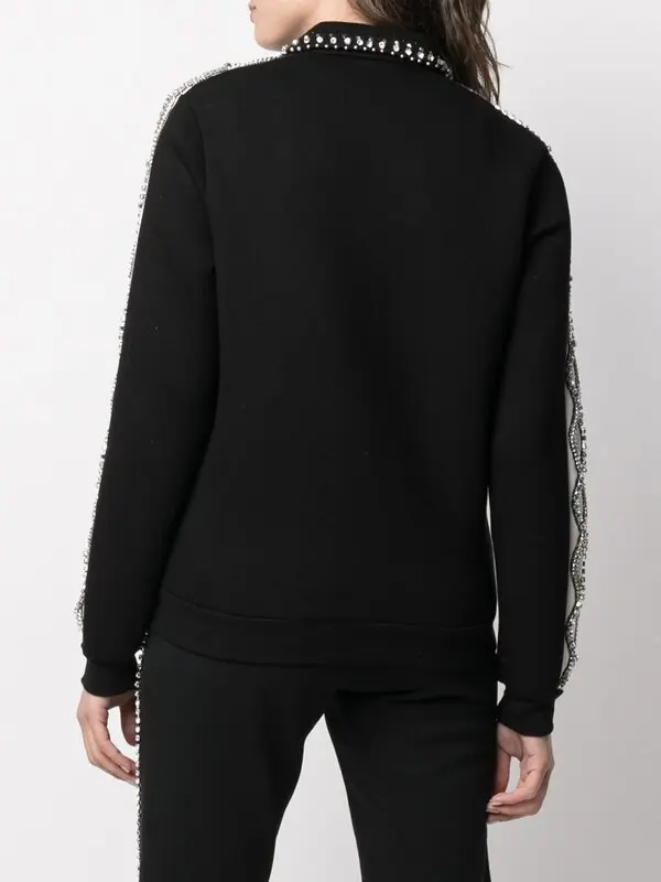 Philipp Plein Embellished Logo Bomber Jacket