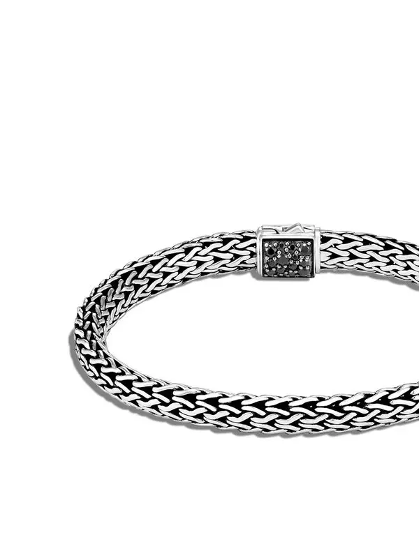 John Hardy Classic Chain Reversible Sapphire Pavé Bracelet - Silver