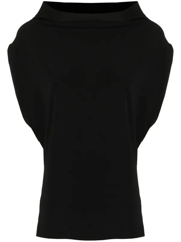 Norma Kamali Wide-neck Sleeveless Top