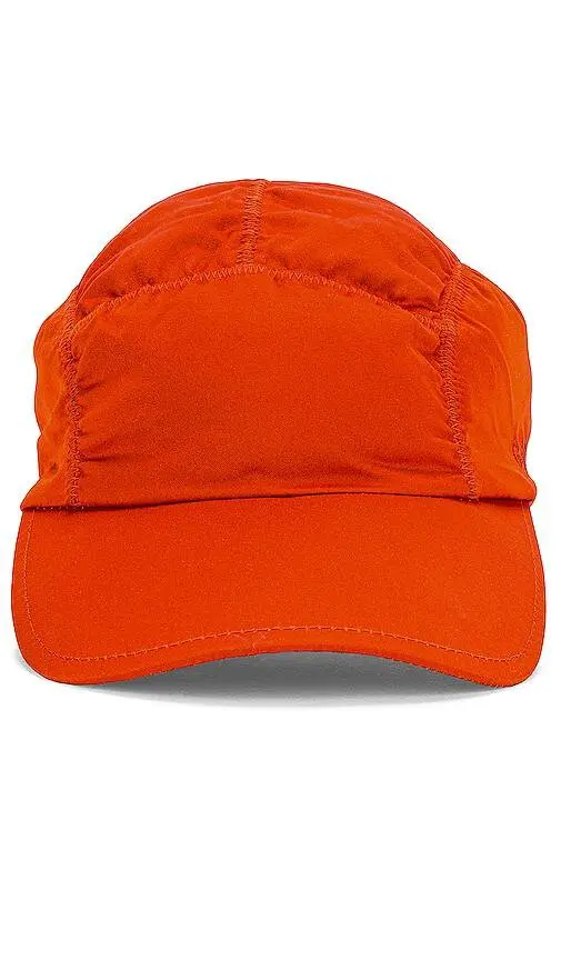 GANNI Baseball Cap In Orange,red