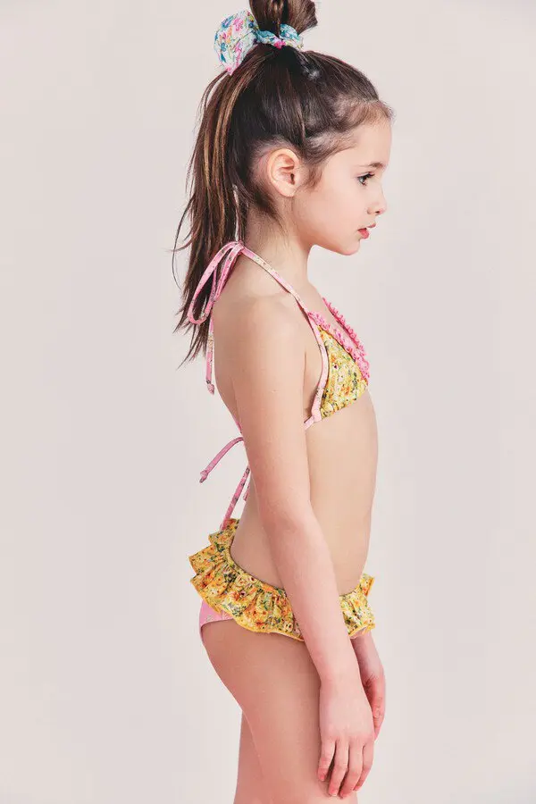 LoveShackFancy Girls Mini Harbor Bikini Set