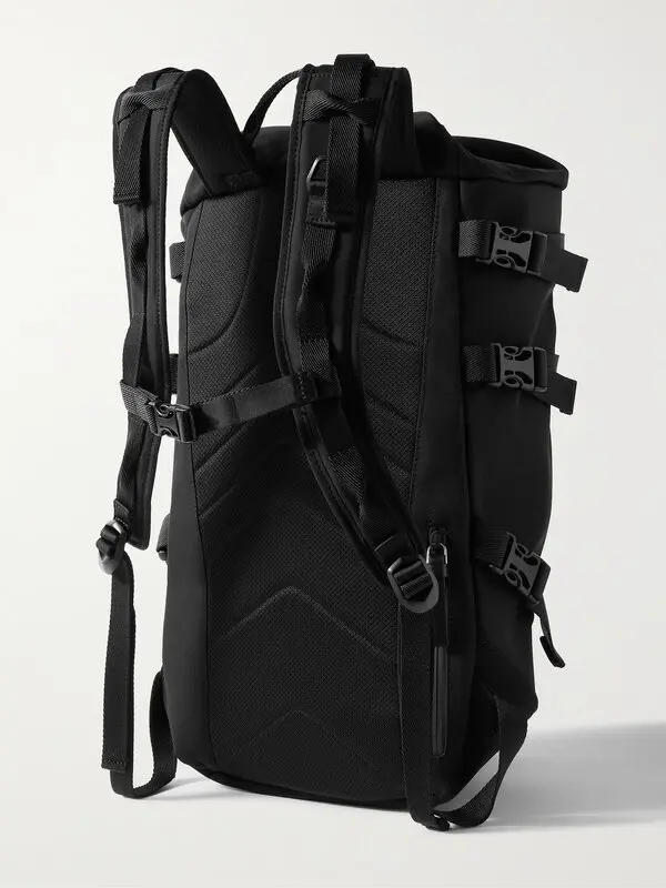Moncler Argens Grosgrain-Trimmed Nylon-Ripstop Backpack - Black