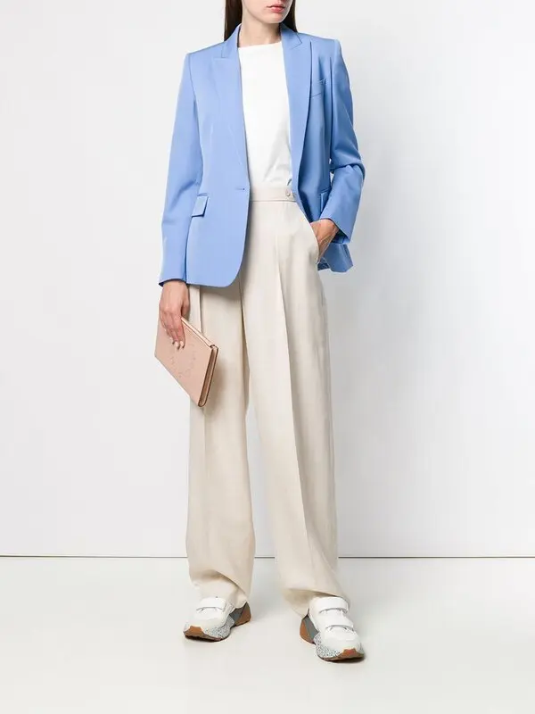 Stella McCartney High-waisted Wide-leg Linen-blend Trousers