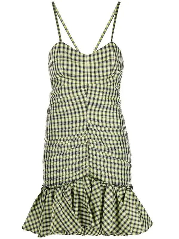 Philosophy Di Lorenzo Serafini Gingham Check Print Mini Dress