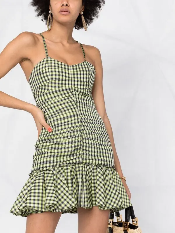 Philosophy Di Lorenzo Serafini Gingham Check Print Mini Dress