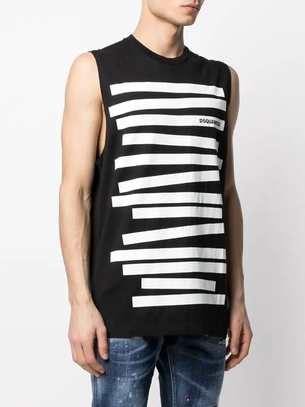 Dsquared2 Logo-print Striped Vest