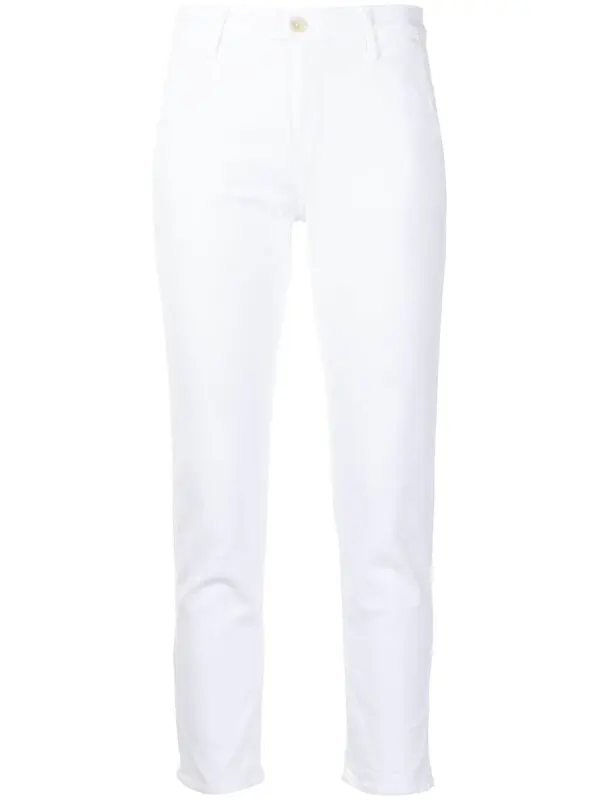 Ag Caden Cropped Pants - White